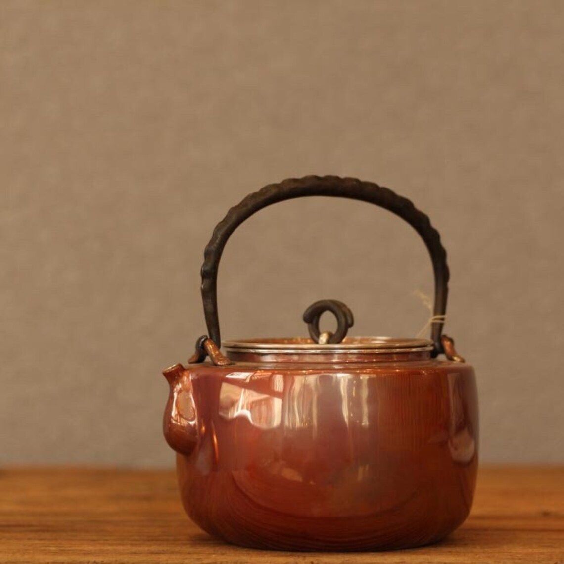 Handmade Teapot Copper + Pure 999 Silver 750ml 624gr | Japanese Style ...