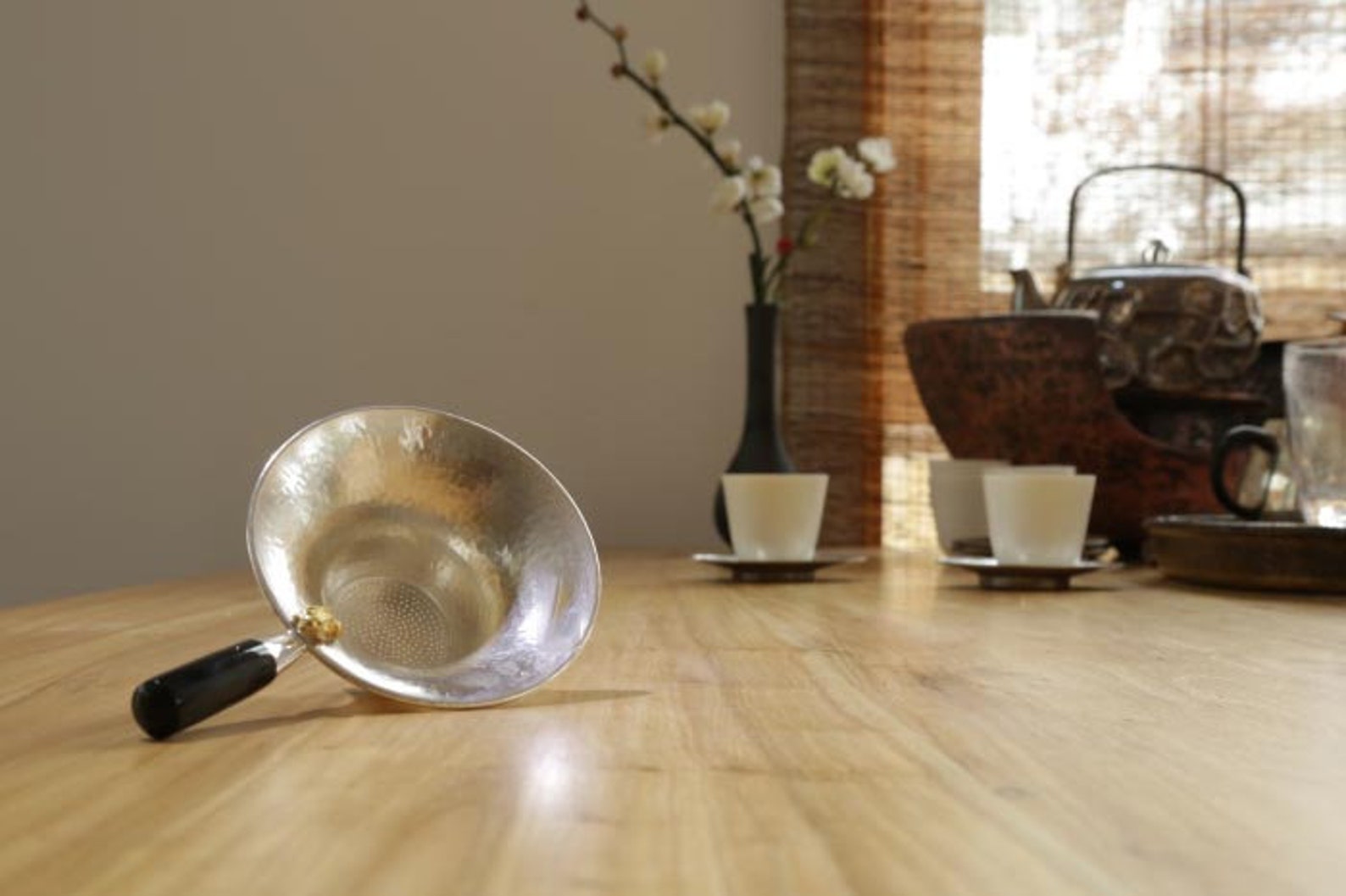 Handmade Tea Sieve Pure 999 Silver Japanese Style Tea | Etsy