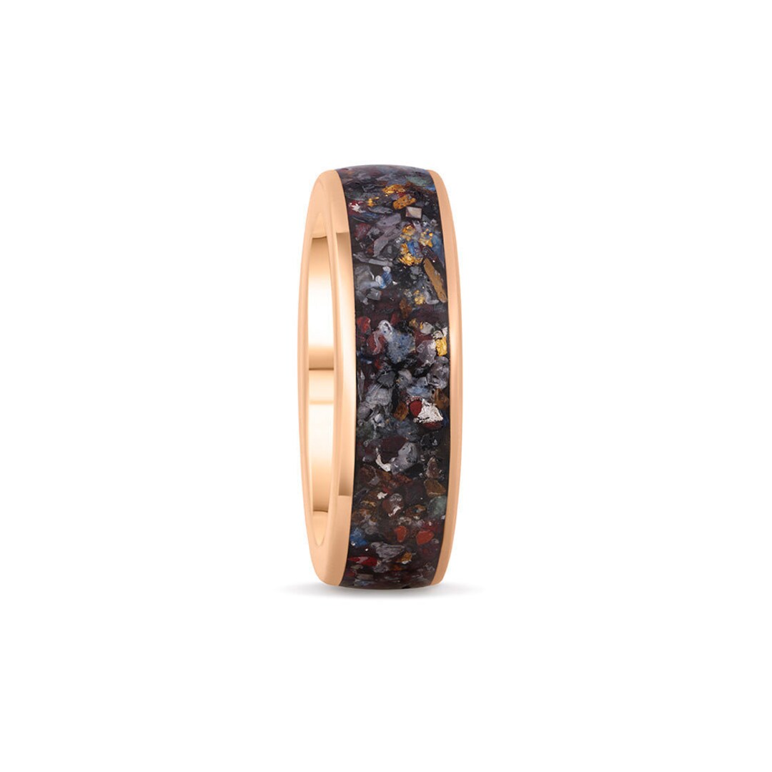 ORGONE MAGNETIC RING 14K or 18K Rose Gold Orgone Chakra Reiki Orgonite ...