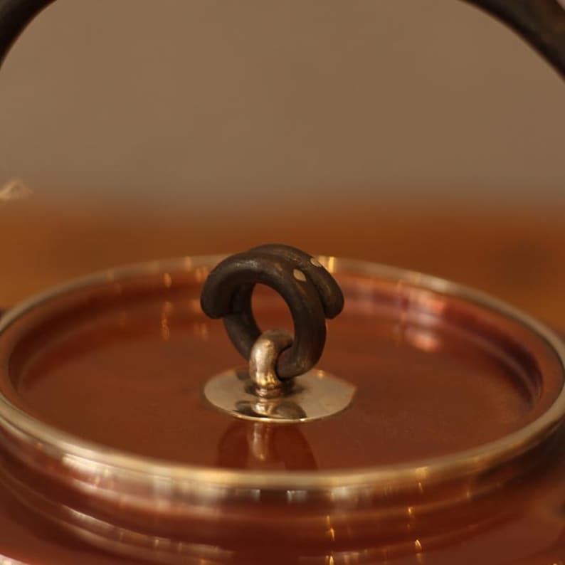 Handmade Teapot Copper + Pure 999 Silver 750ml 624gr | Japanese Style ...