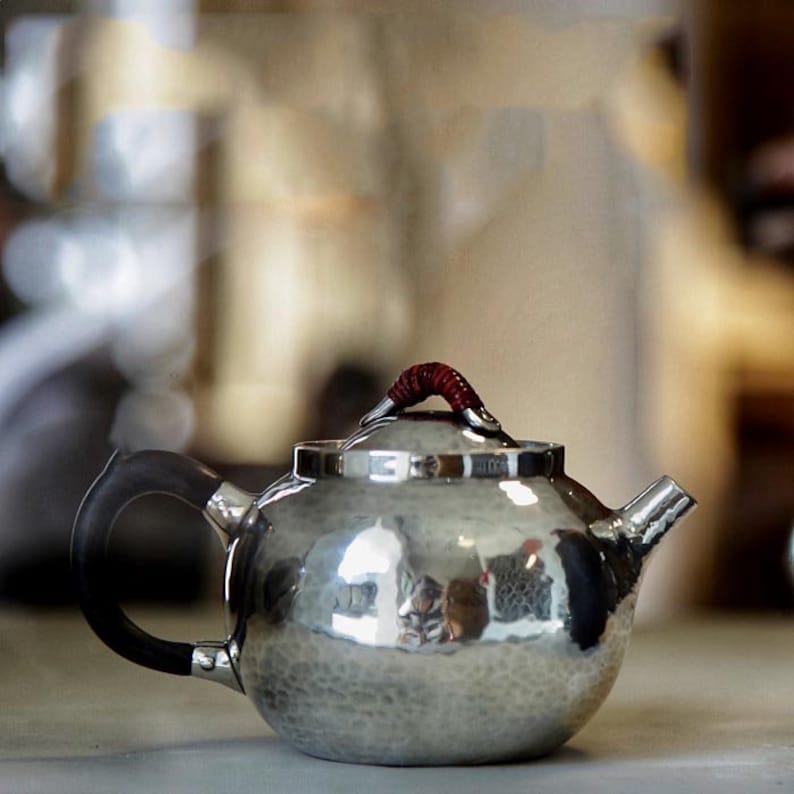 Handmade Teapot Pure 999 Silver 140ml 120gr Japanese Style - Etsy