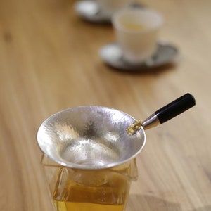 Handmade Tea Sieve Pure 999 Silver | Japanese Style | Tea Herbal Water ...