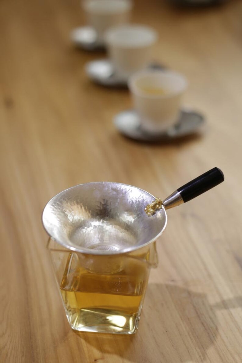 Handmade Tea Sieve Pure 999 Silver Japanese Style Tea - Etsy