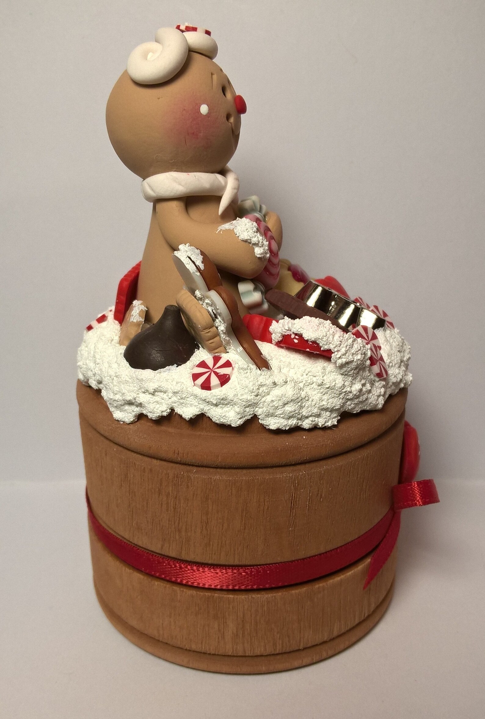 Gingerbread Baker Wood Bucket Shelf Decoration | Etsy