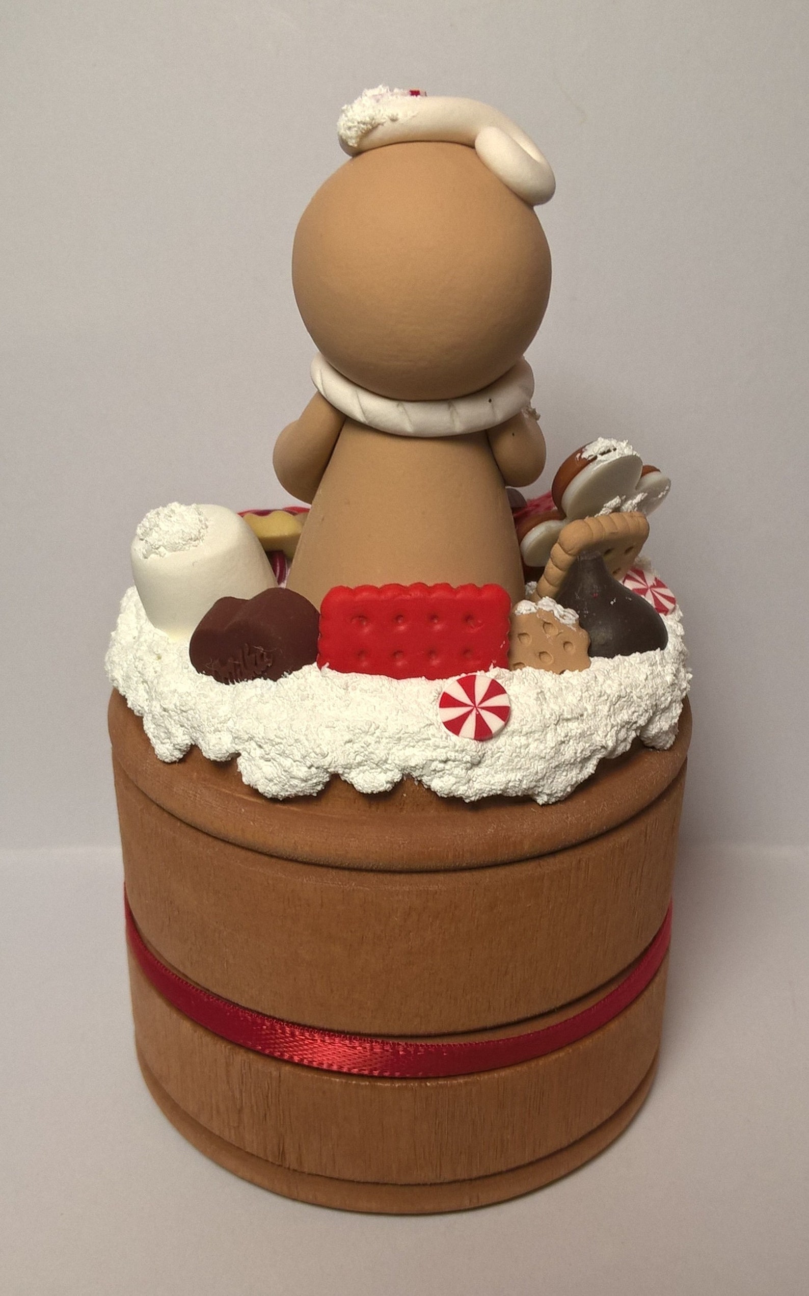Gingerbread - Baker - Wood Bucket - Shelf Decoration - Gingerbread ...