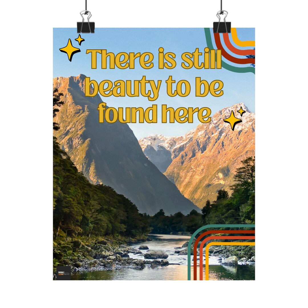 Matte Vertical Nature Poster: Inspirational Wall Art Print - Etsy