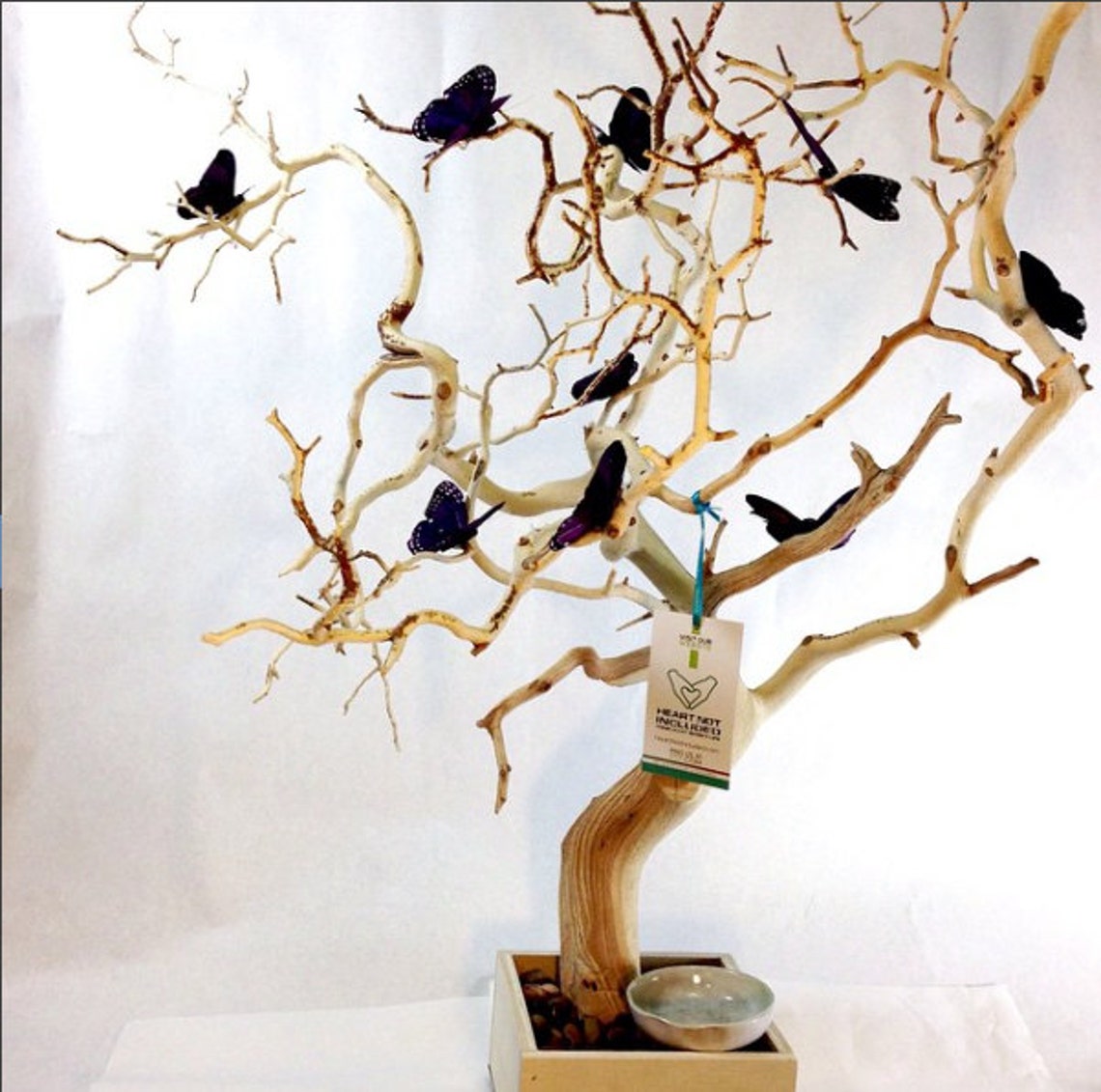 24 Natural Jewelry Tree With Natural Box/ Jewelry - Etsy