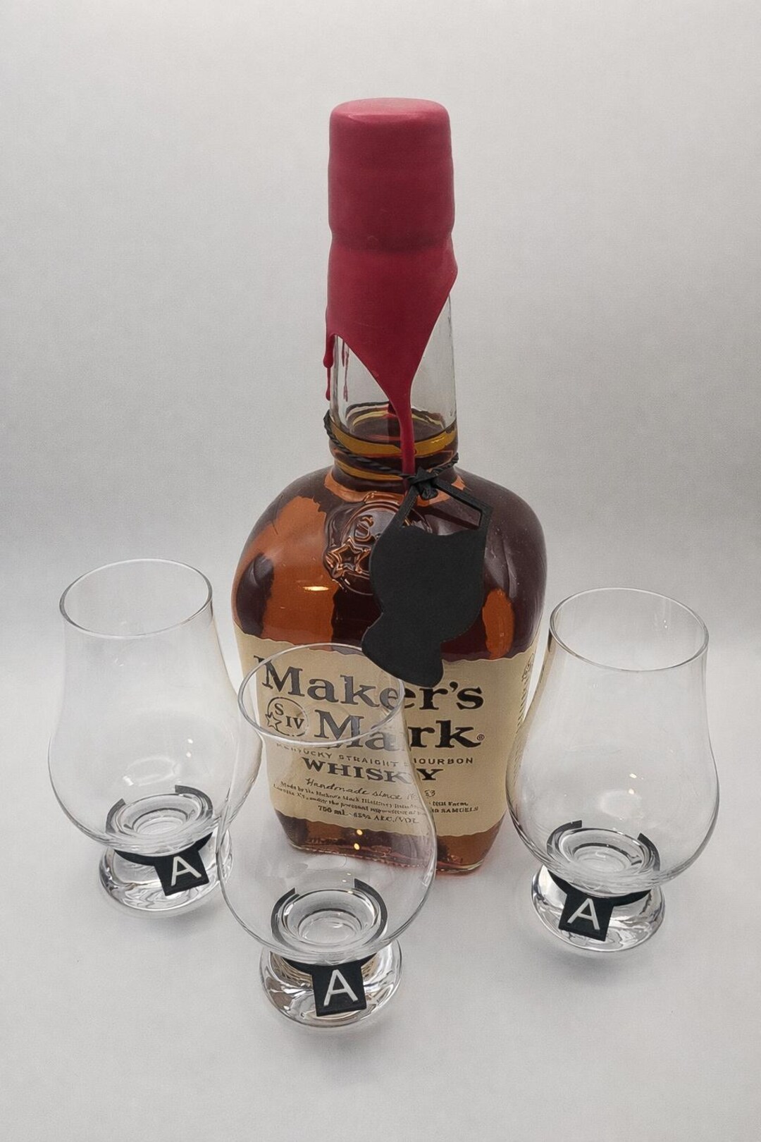 Complete Whiskey Tasting Set – Glass Markers A-D + Bottle Markers - Etsy