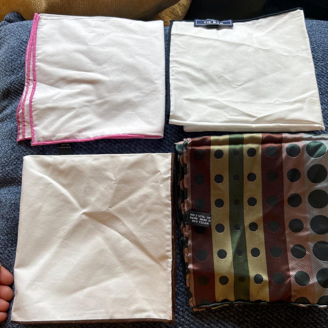 Curated Colletion of 8 Pocket Squares - Etsy