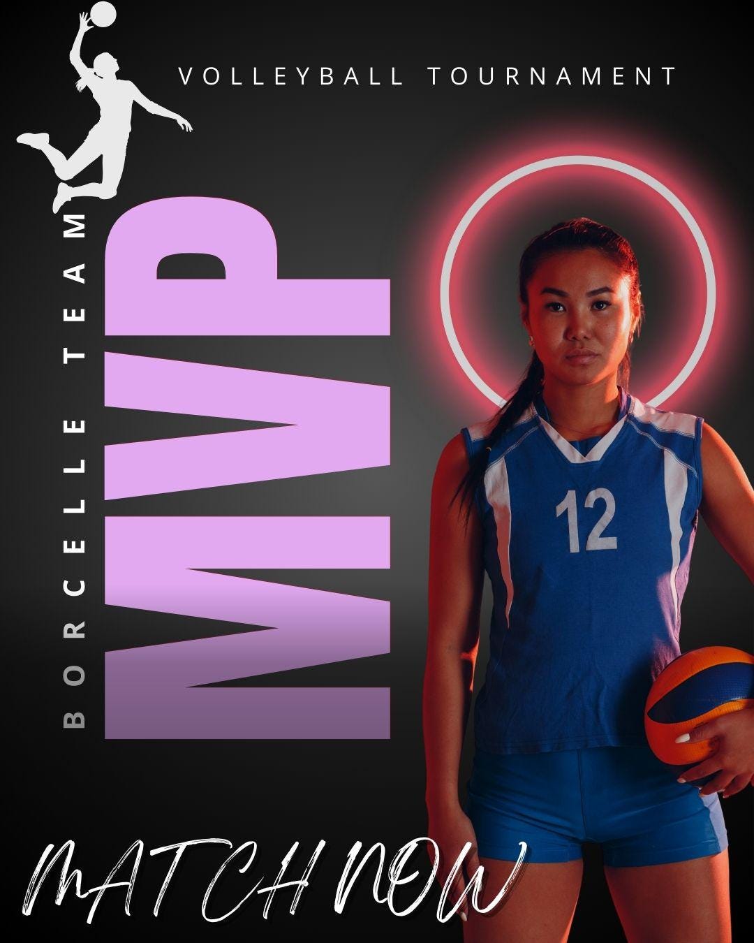 Editable Volleyball MVP Canva Template, Custom Sports Award Certificate ...