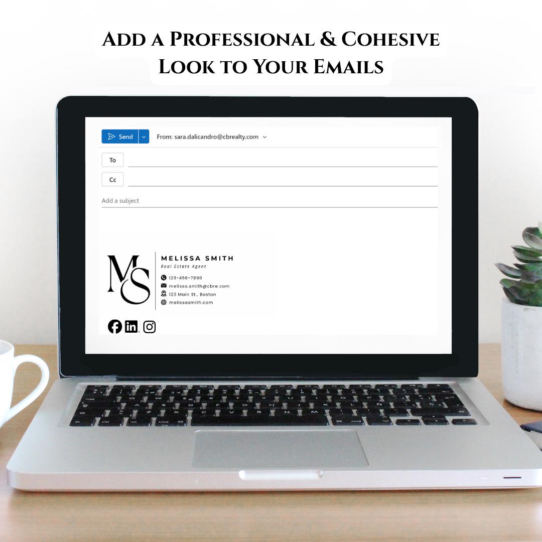 Editable Email Signature Template: Modern Business Branding (canva) - Etsy
