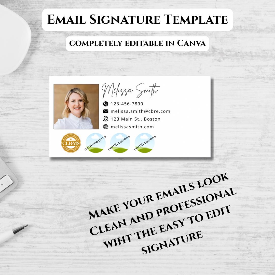 Editable Email Signature Template: Canva Business Branding (digital ...