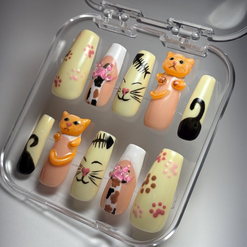 Acrylic Cat Claw Nails - Etsy