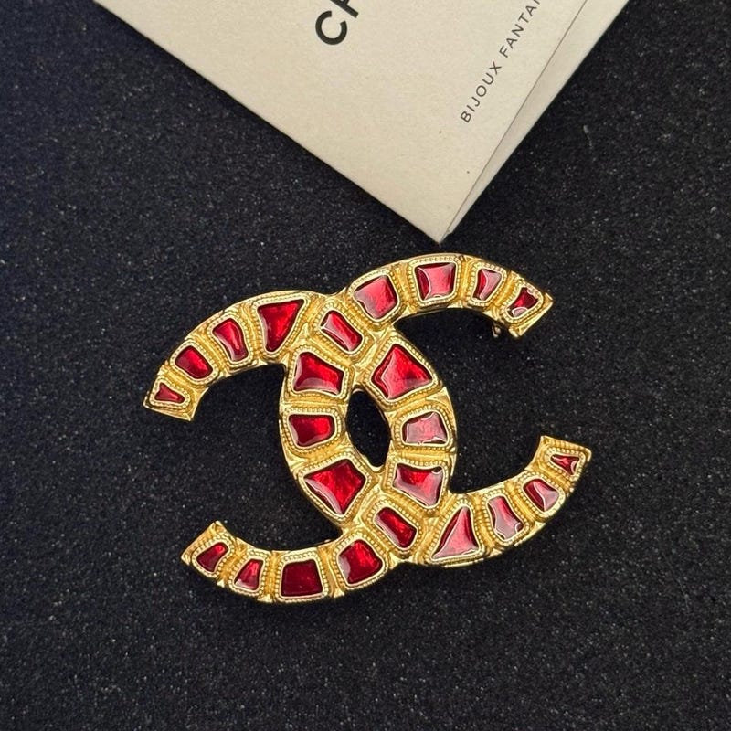Chanel Logo in Red - Etsy