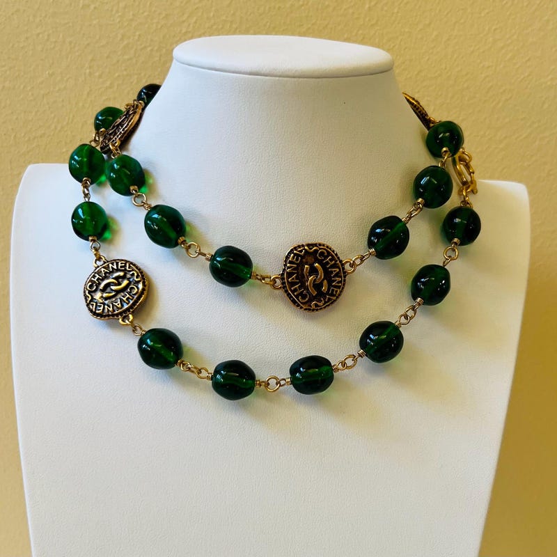 Chanel Gold Coin Necklace - Etsy