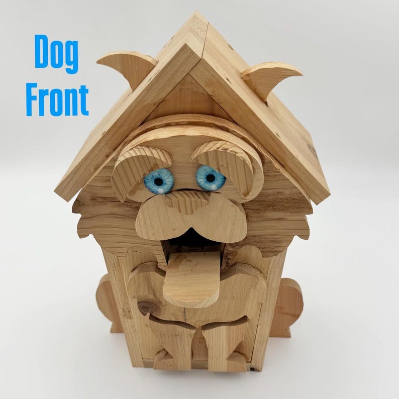 Cedar Bird Houses: Owl, Dog, Moose Shaped - Etsy
