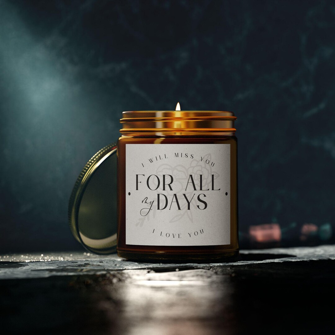 Memorial Candle: "i Will Miss You" Sympathy Gift - Etsy