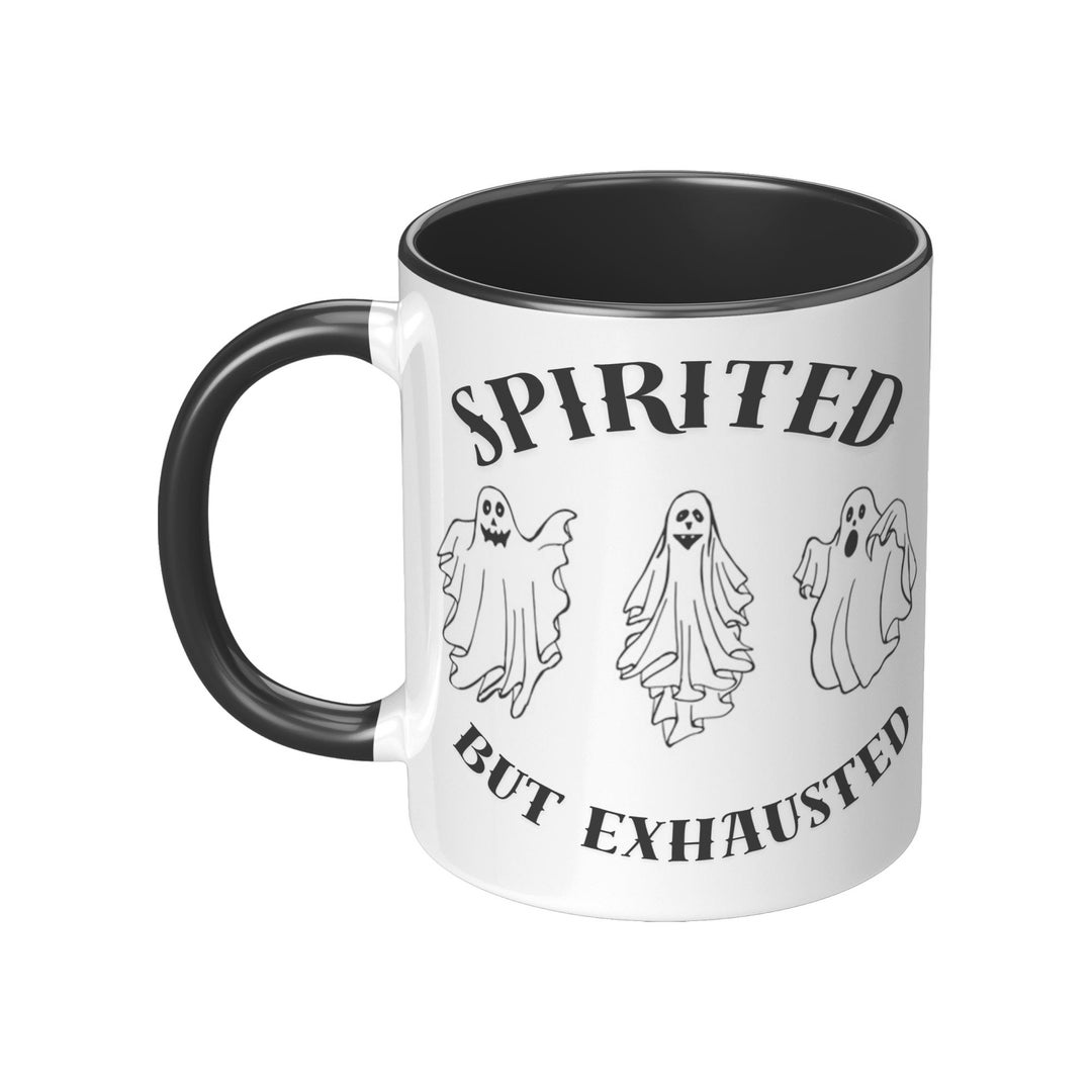 Spirited but Exhausted - Halloween 11 Oz Accent Mug - Etsy