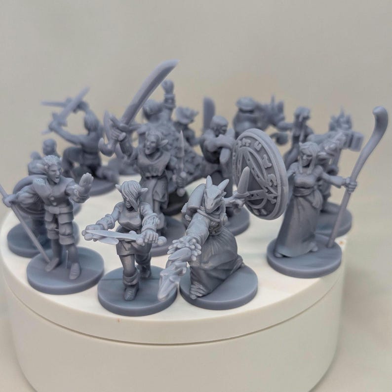 RPG Character Pack #1 - 15 Models (unpainted) for Dnd, Role Playing ...