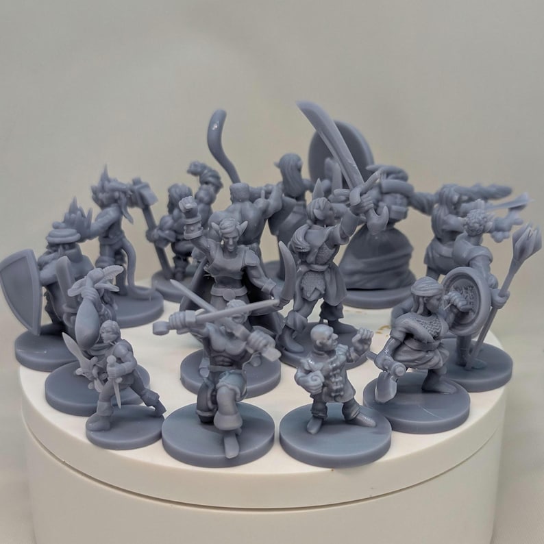 RPG Character Pack #1 - 15 Models (unpainted) for Dnd, Role Playing ...