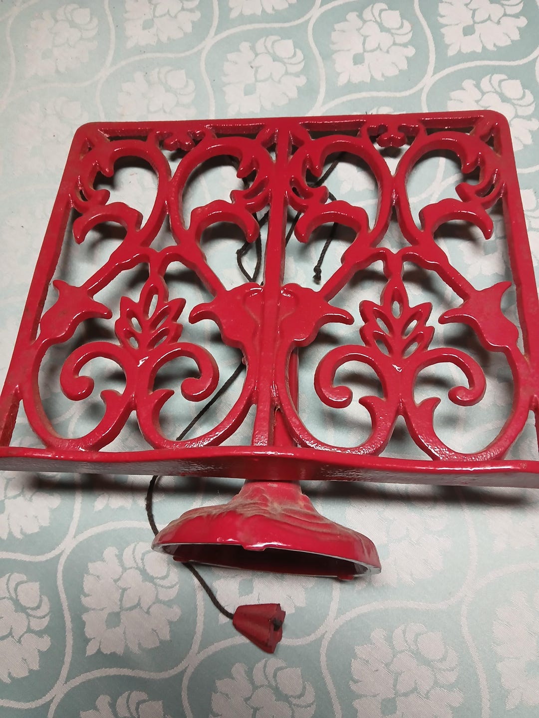Heavy Cast Iron Book Stand Red - Etsy
