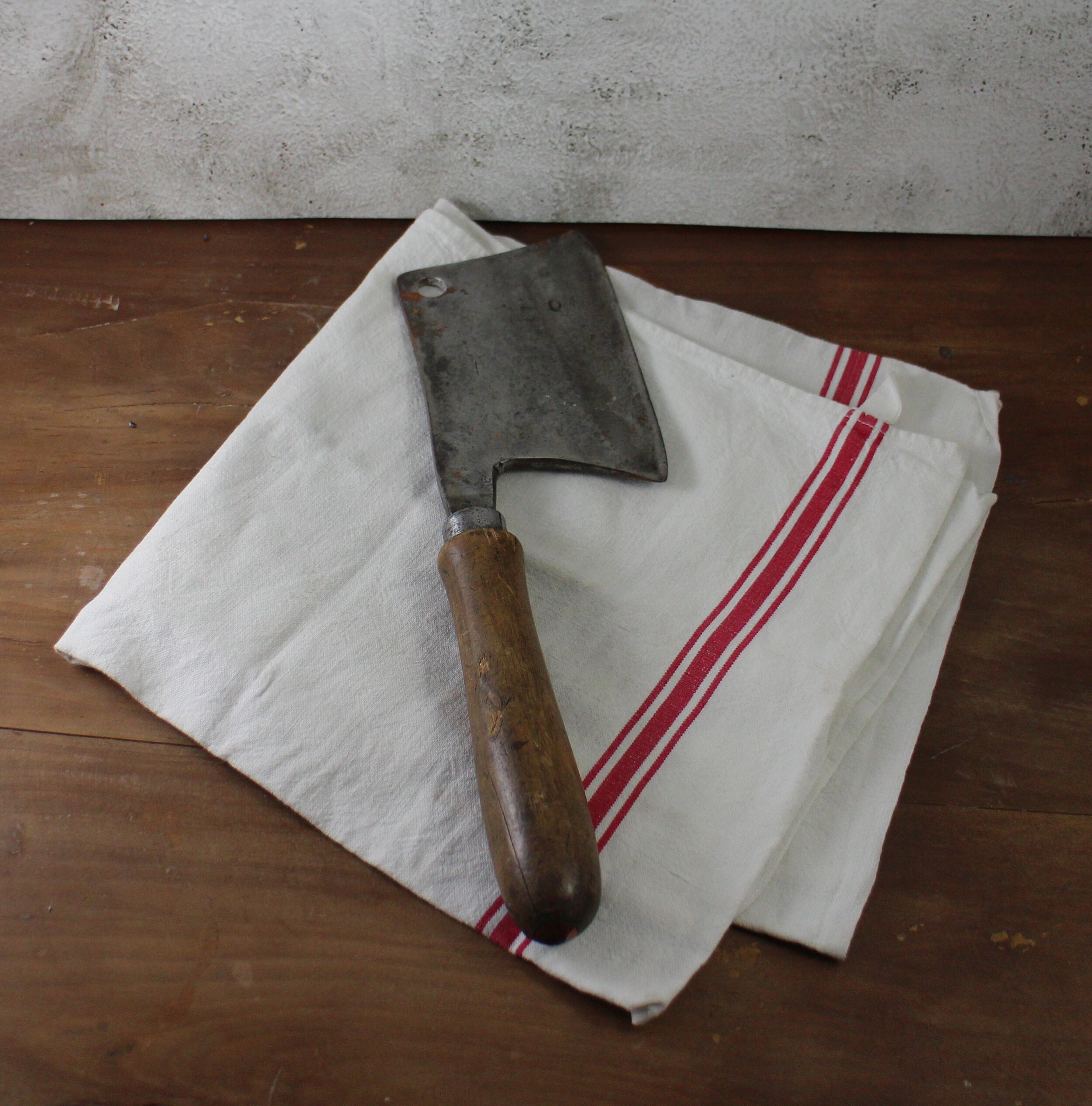 Vintage French Meat Cleaver Large Heavy Butchers Meat Cleaver - Etsy