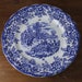 Vintage French Plates - Set of 5 Plate, Ironstone Blue Transferware ...