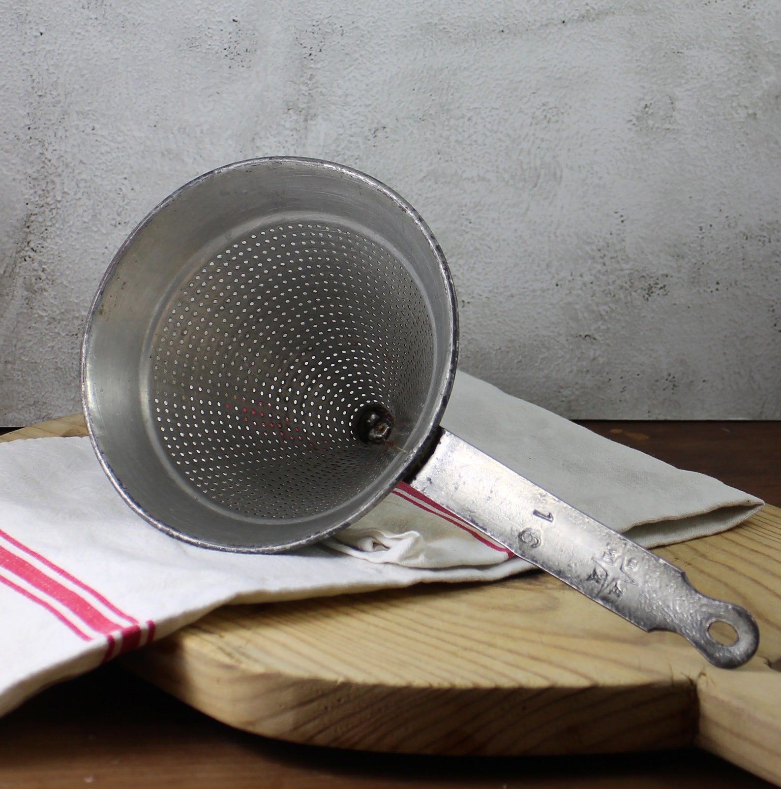 Vintage Aluminum Cone Sieve: Rustic Farmhouse Kitchen Decor - Etsy