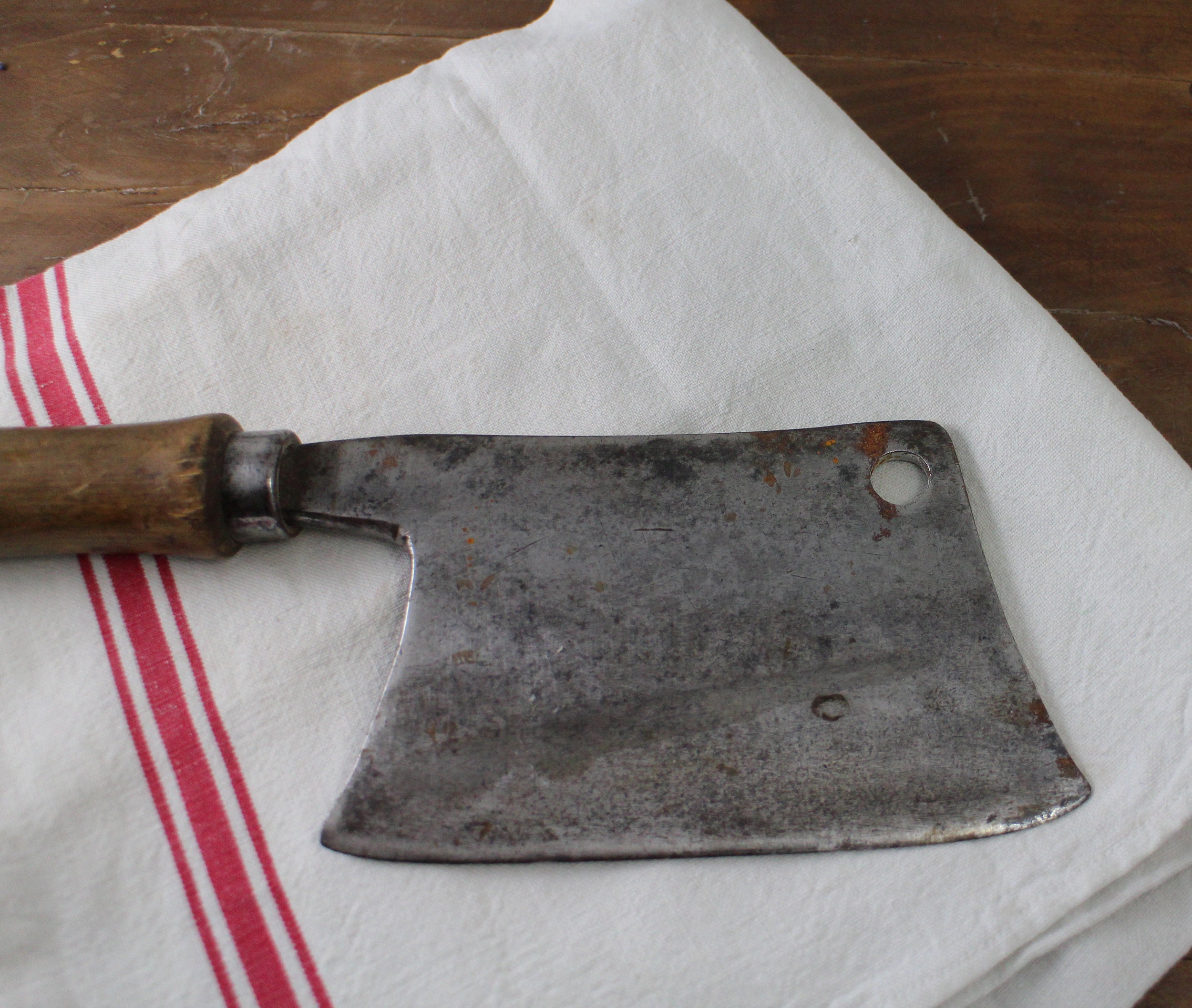 Vintage French Meat Cleaver Large Heavy Butchers Meat Cleaver - Etsy