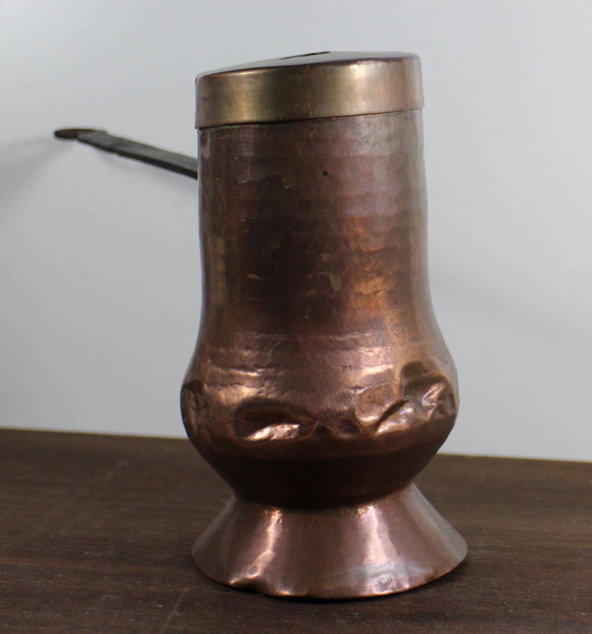 Antique Copper Chocolate Pot - Chocolate Maker - Rustic Cookware ...