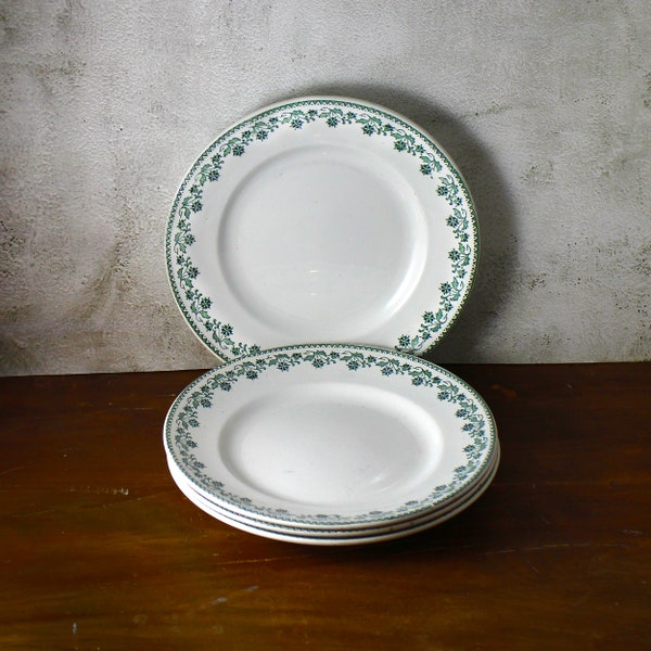 Antique French Green Plates - Etsy