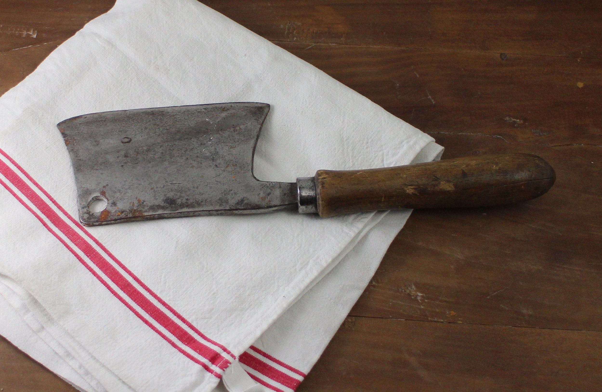 Vintage French Meat Cleaver Large Heavy Butchers Meat Cleaver - Etsy