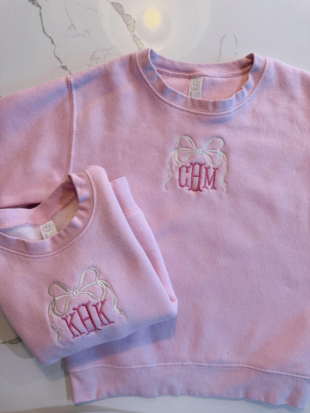 Custom Embroidered Girl Monogram Sweatshirts - Etsy