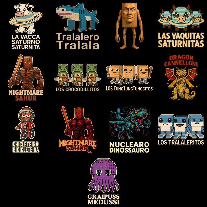 Italian Brainrot Gamer Meme PNG, Funny Video Game Quote Clipart Digital ...