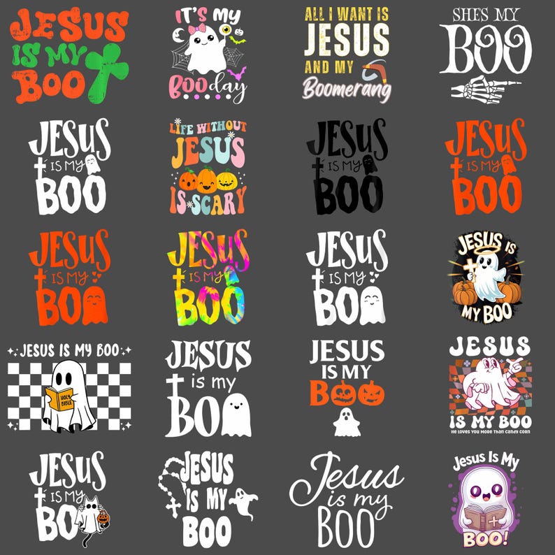 Jesus is My Boo PNG, Christian Halloween Faith Ghost Clipart, Religious ...