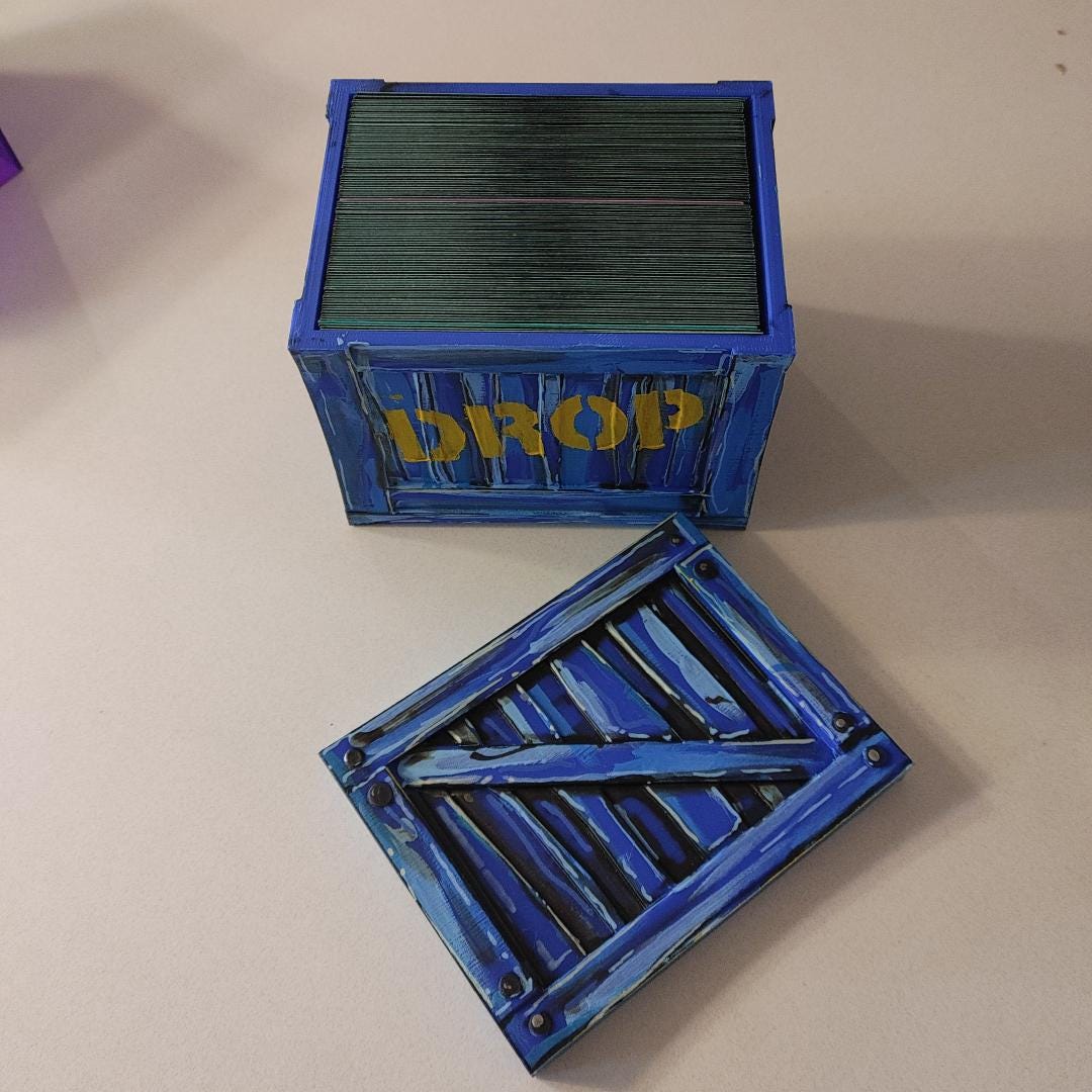 Blue Drop Loot Crate Magic the Gathering EDH Commander Deck Box. - Etsy