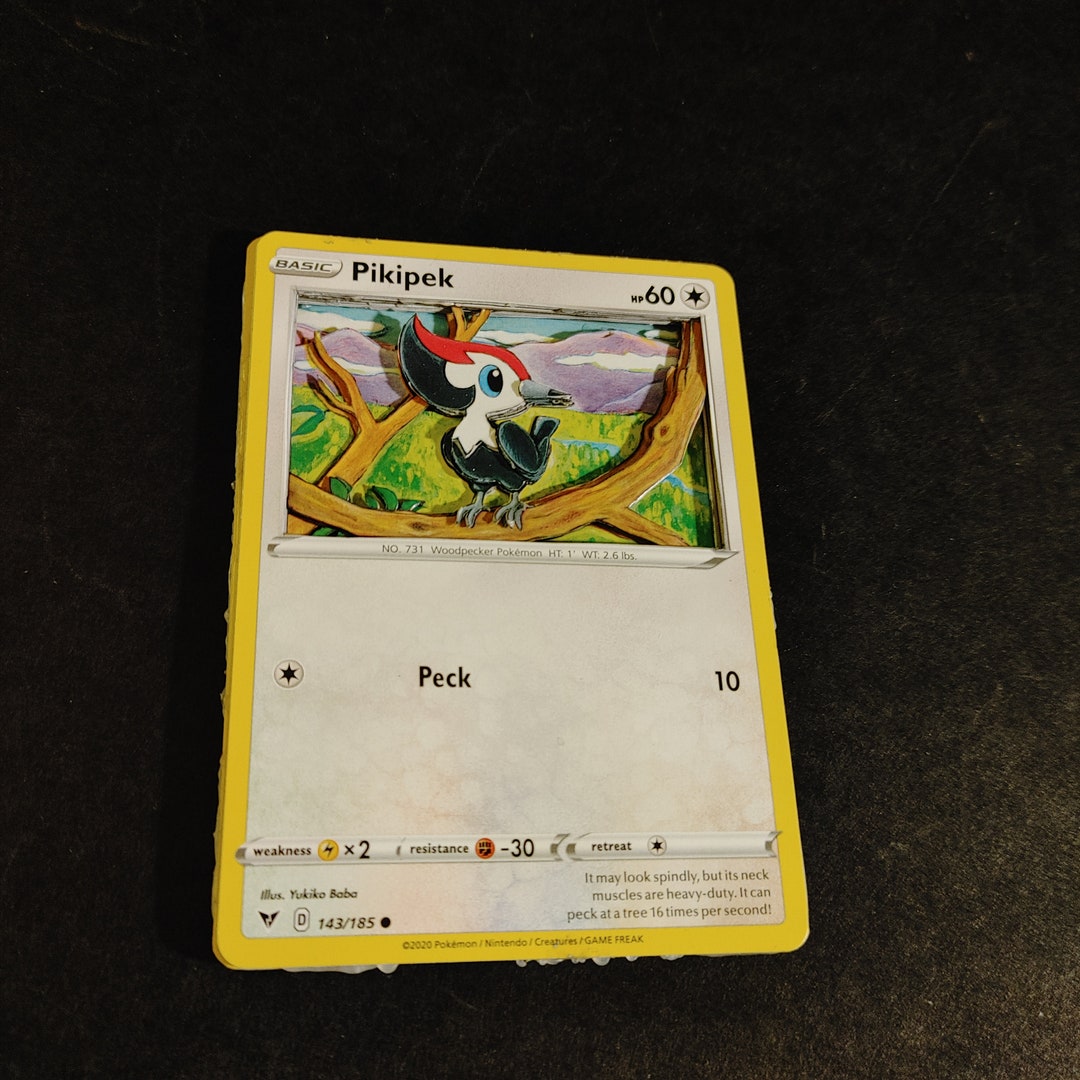 Pikipek Pokemon Card Game 3D Art Paper Tole From Cutting and Stacking ...