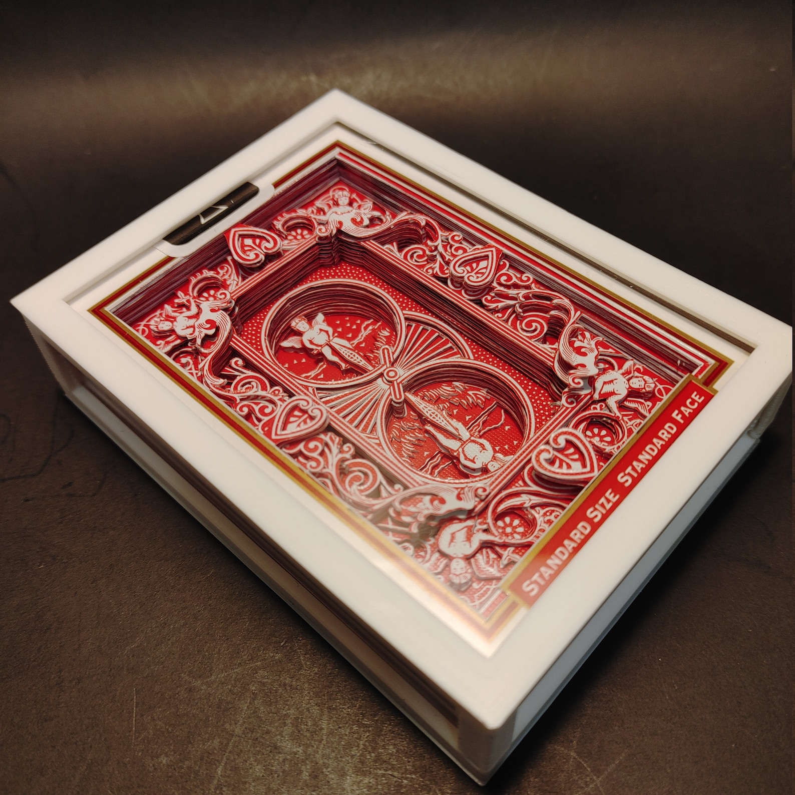 Red Bicycle Standard Playing Cards With Red Rider Back 3D Art Hand Cut ...