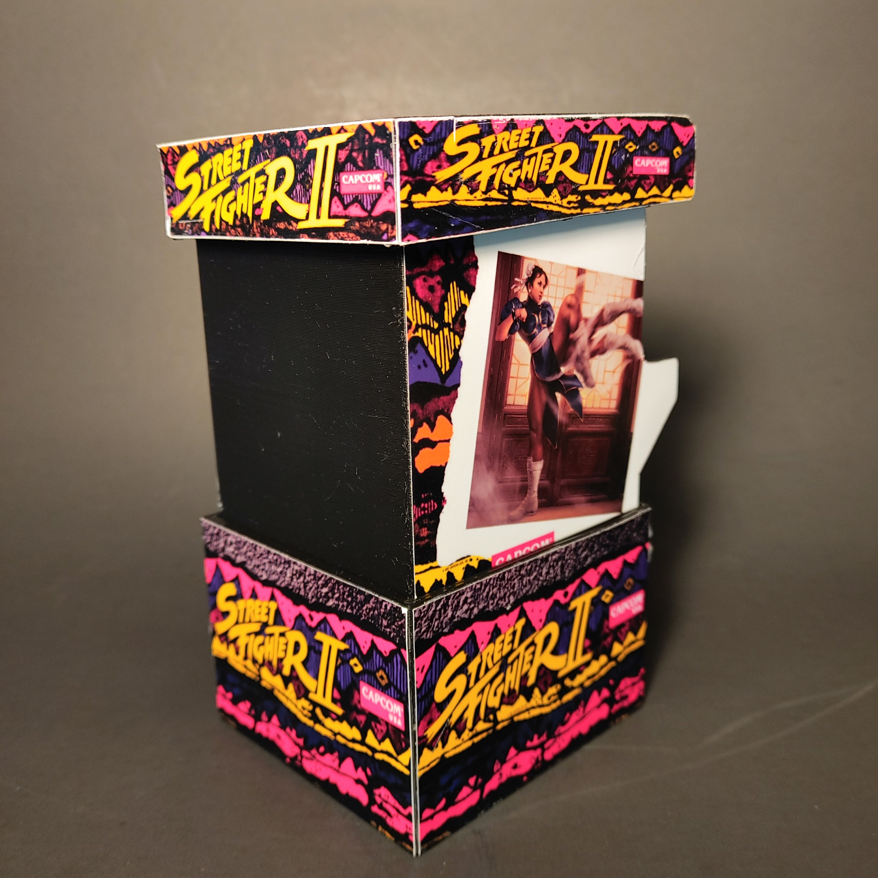 Street Fighter Chun-li Arcade Cabinet Magic the Gathering Deck Box With ...