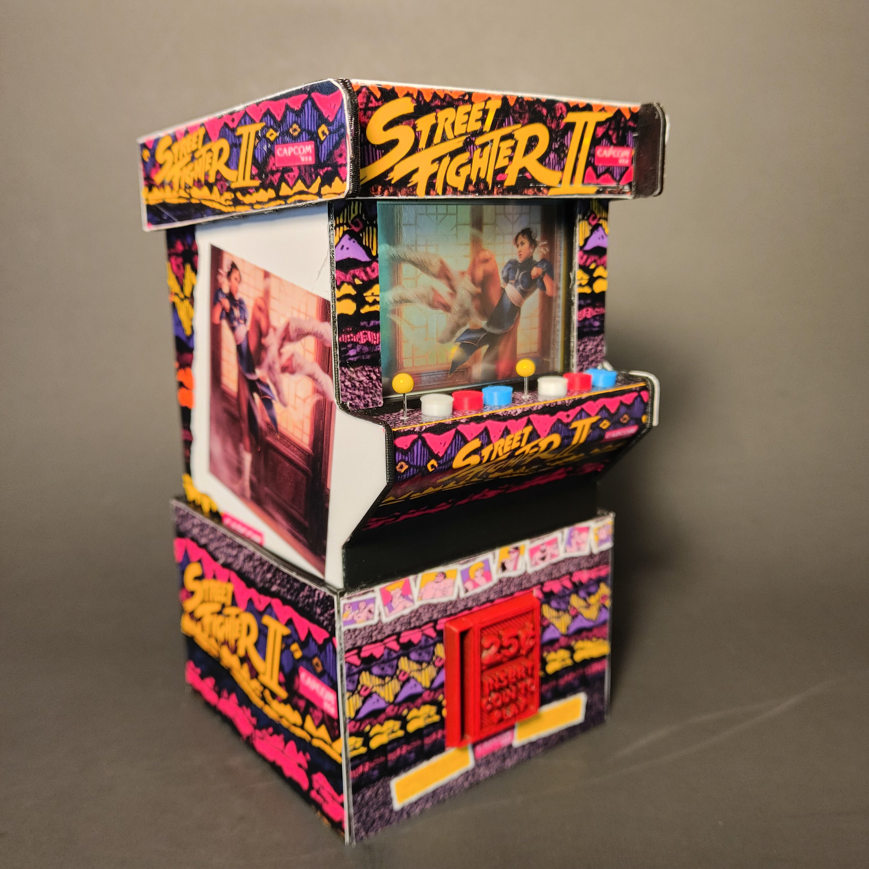 Street Fighter Chun-li Arcade Cabinet Magic the Gathering Deck Box With ...