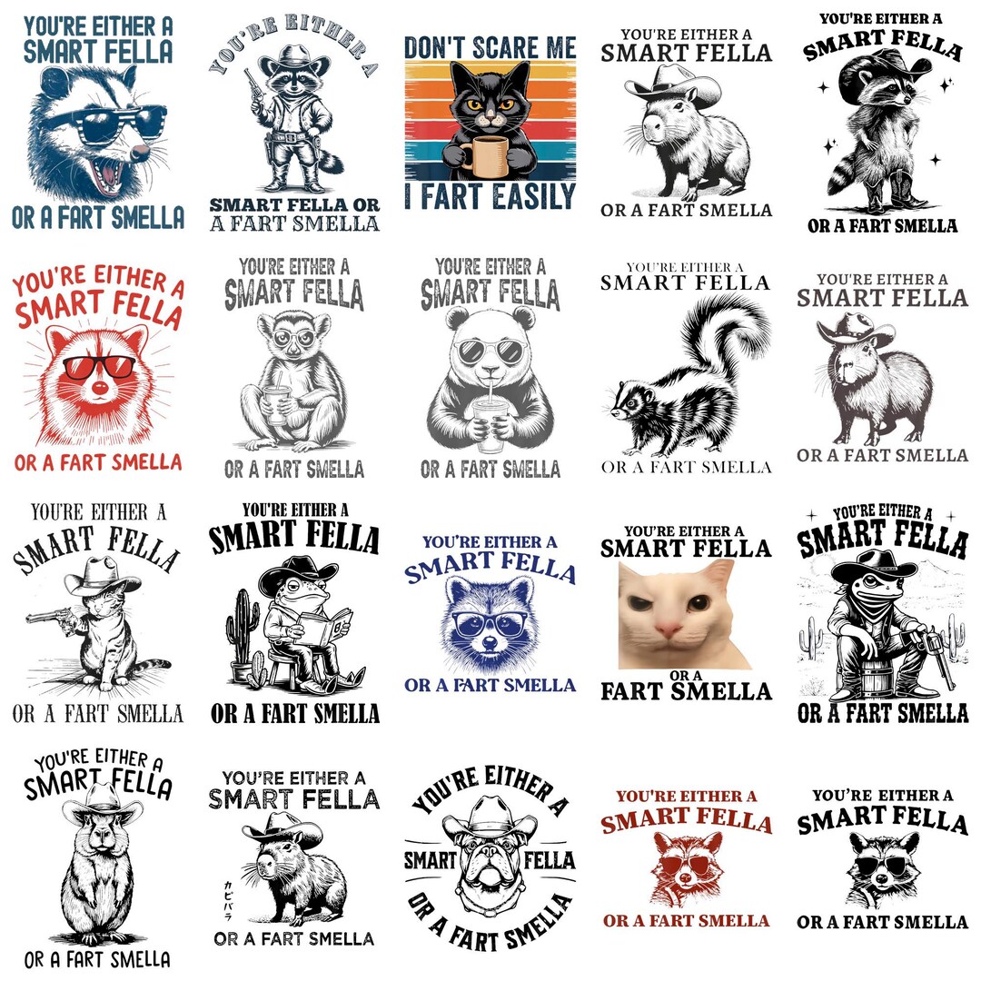 Funny Smart Fella Fart Smella PNG, Pun Joke Clipart, Sarcastic Quote ...