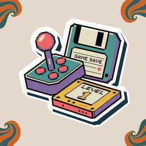 Retro Pixel Gamer PNG Clipart: 8-bit Arcade Graphics (digital Download ...