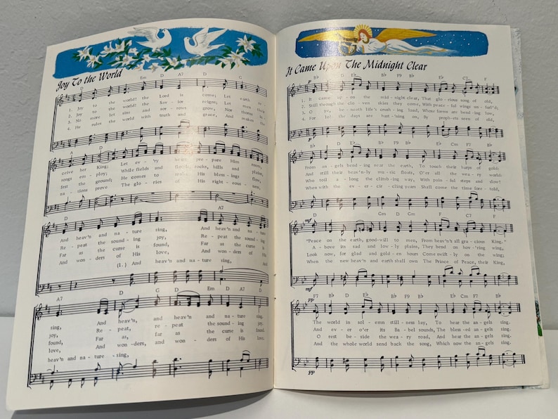 Vintage 1966 Christmas Carol Songbook - Etsy
