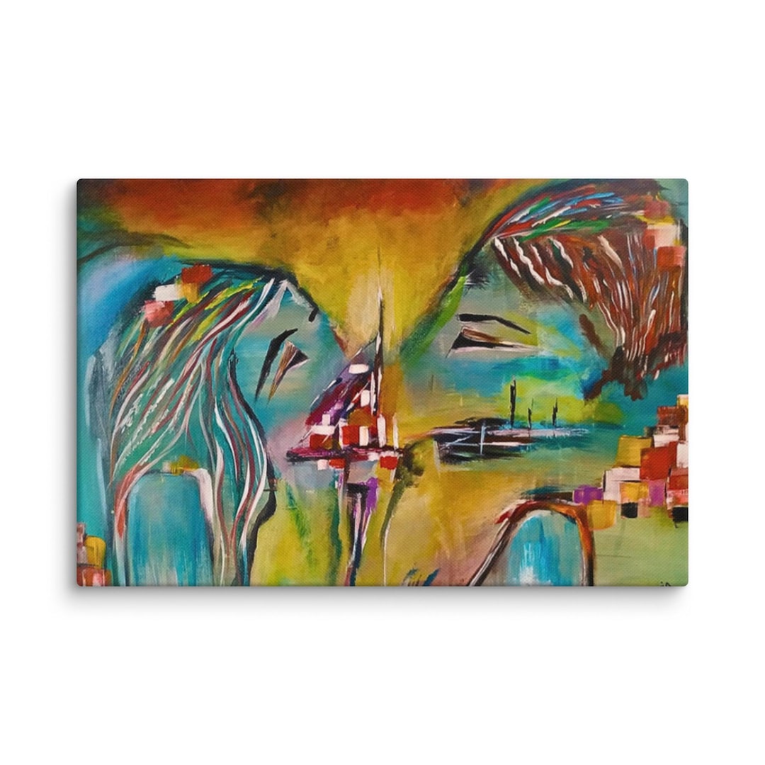 Feeling" – Emotional Abstract Canvas Print by Mamta Jharia Art ...