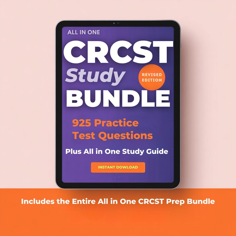 CRCST Study Guide 2025 | HSPA Sterile Processing SPD Technician Exam ...
