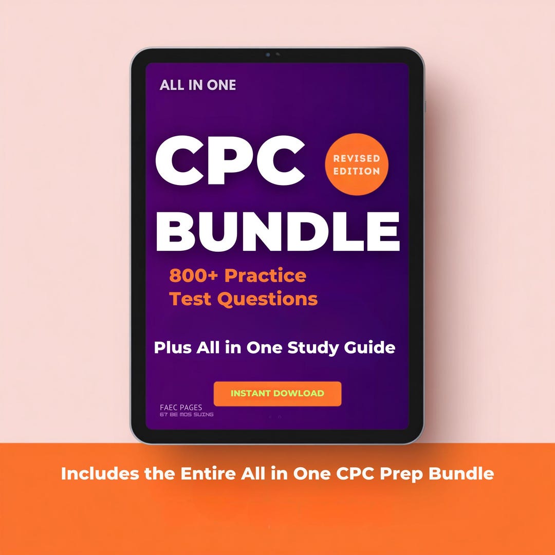 AAPC CPC Exam Prep Bundle 2025: 800+ Practice Questions (PDF Instant ...