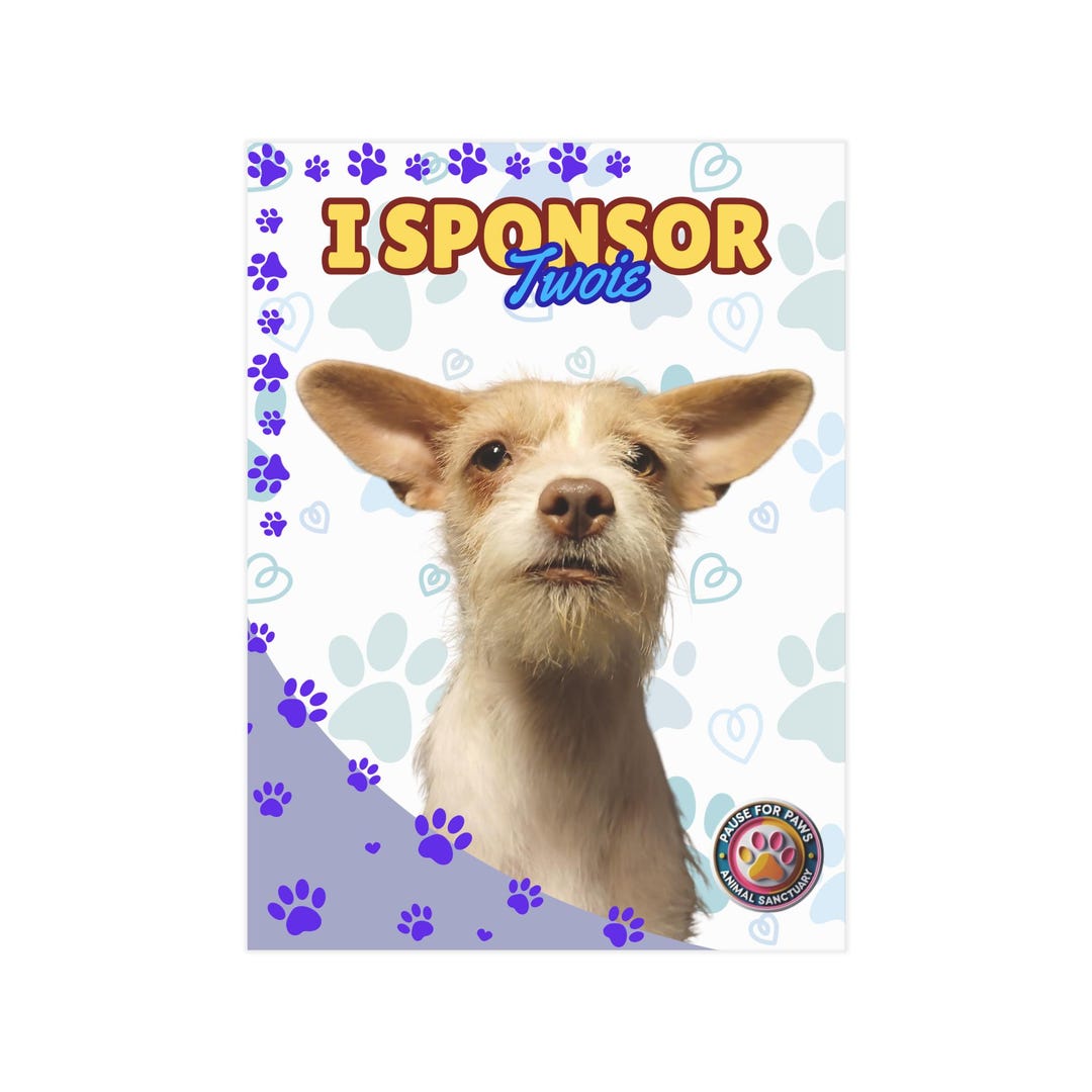 Sponsor Twoie (sponsor Card) - Etsy