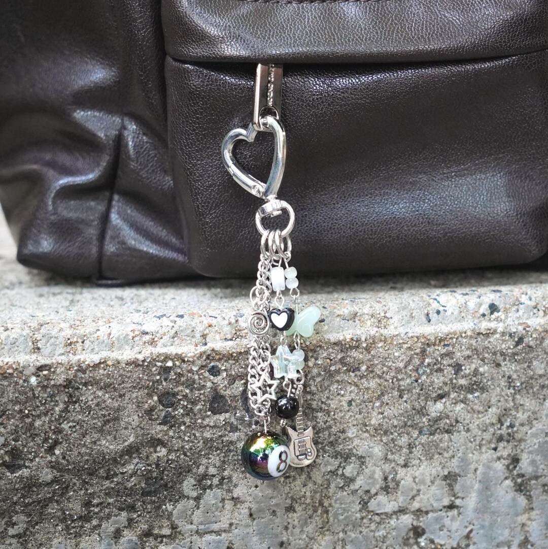 Handmade Y2K Inspired Keychains/cellphone Charms (8ball, Heart Locket ...