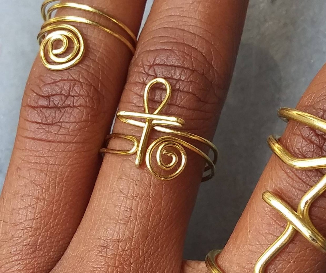 Adjustable Ankh Ring - Etsy