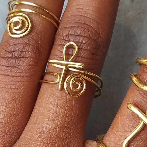 Sterling Ankh Ring - Etsy